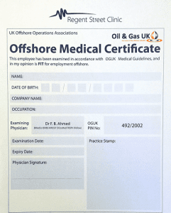 Oil & Gas Medicals-OGUK-Norwegian-Regent Street Clinic™